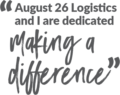 Logistics – August 26 and me
